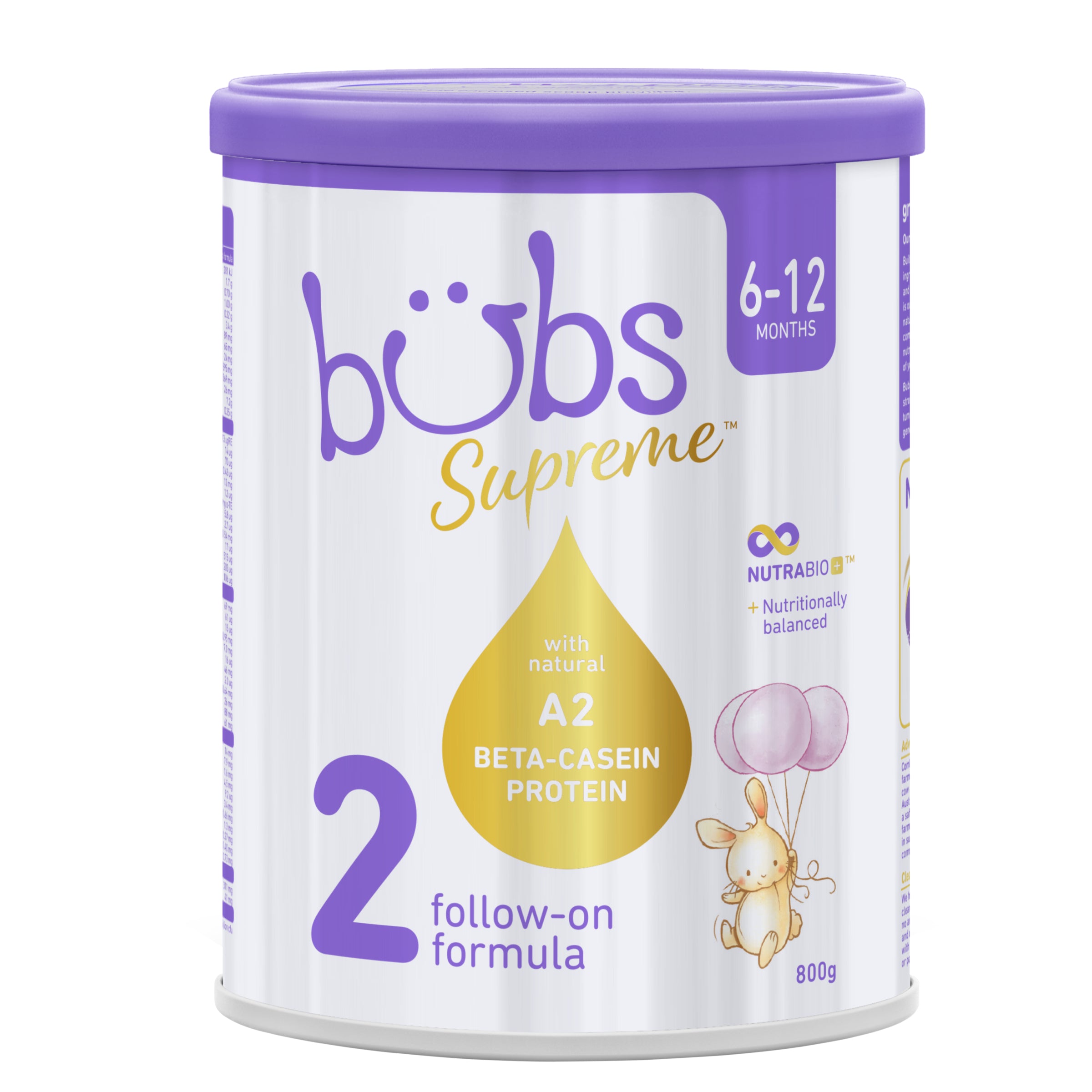 Bubs Supreme Infant Formula, Stage 2, 28.2 oz - Walmart.com