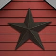 Black Star - 18" Rustic Textured Finish, 3-Dimensional Barn Star with ...