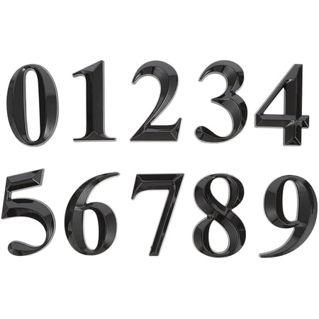 Fortunenine 10pcsHouse Numbers Sign Floating Street Address Number Sign ...