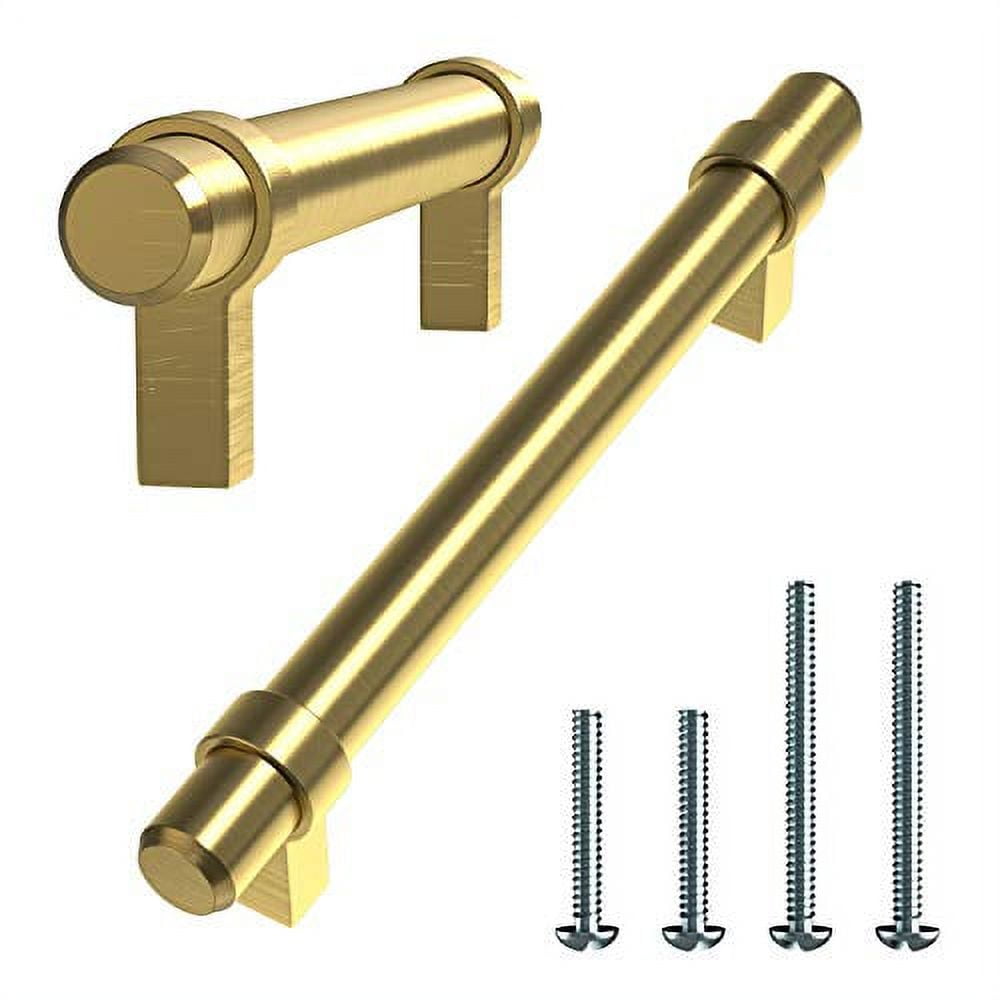 Alpine Hardware Solid Euro Style Bar Handle Pull | 5Pack ~ 3" Hole ...