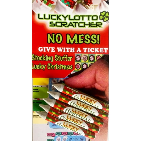Lucky Lotto Scratcher 5 Christmas Singleheaders Lottery Ticket ...