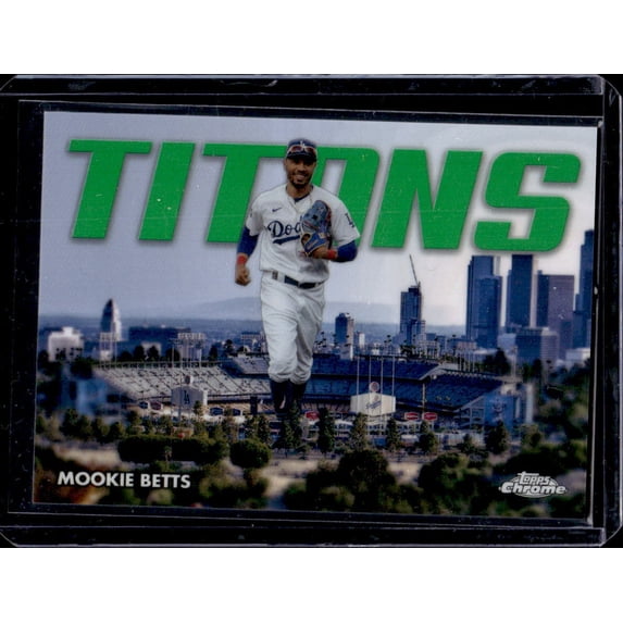 2023 Topps Chrome Update Mookie Betts #CT-18 Titans Green SN - Walmart.com