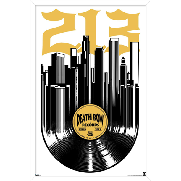 Death Row Records - Vinyl City Wall Poster, 22.375" x 34", Framed ...