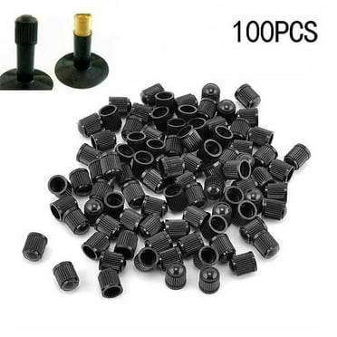 8pcs Black Plastic Universal Tire Valve Stem Cap Cover for Motorcycle ...