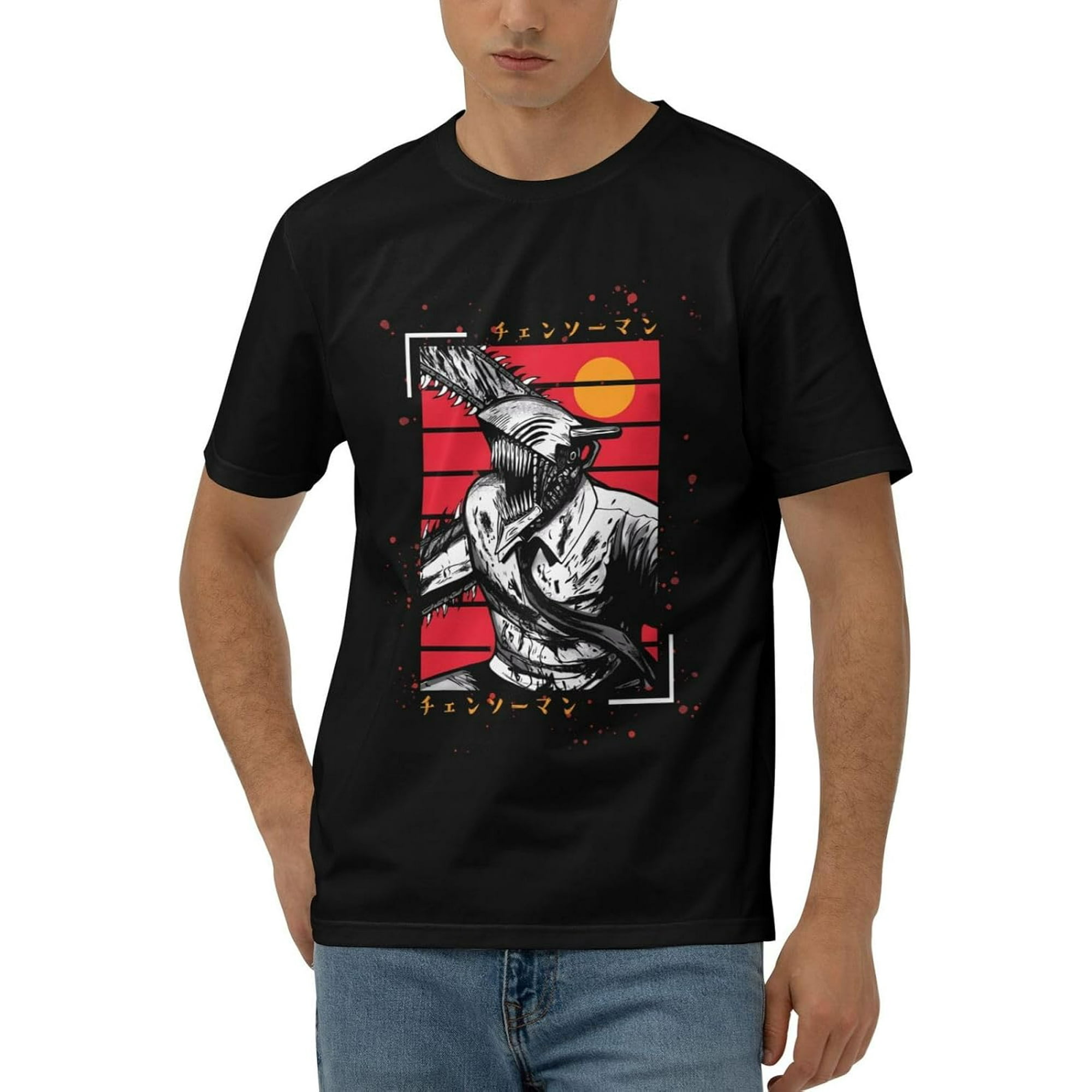 Click here for Haiker Chainsaw Anime Man Shirt For Mens Short Sle... prices