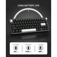 Womier SK65 65% Gasket Mounted Wireless Aluminum Keyboard with Knob ...