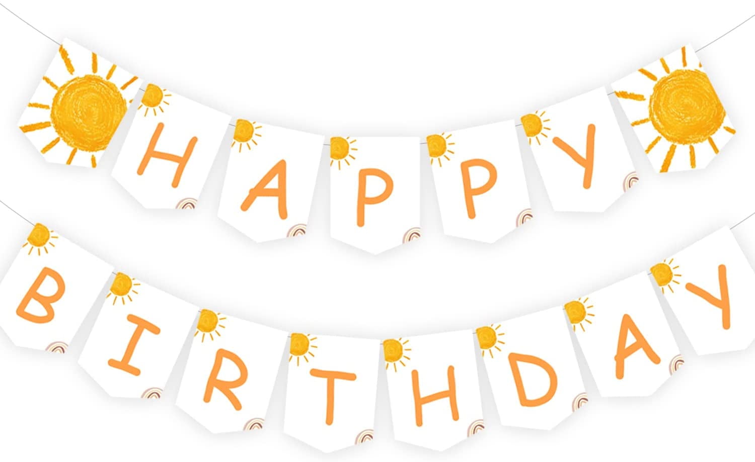 Sun Happy Birthday Banner – Trip Around the Sun Birthday Decorations ...