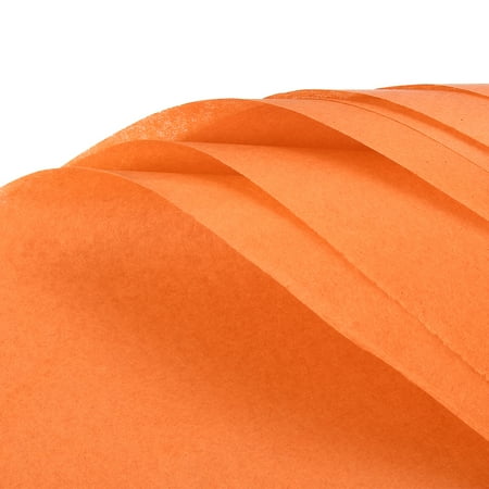 Unique Bargains 50 Sheets Orange Waterproof Tissue Paper 20x14 Inch ...