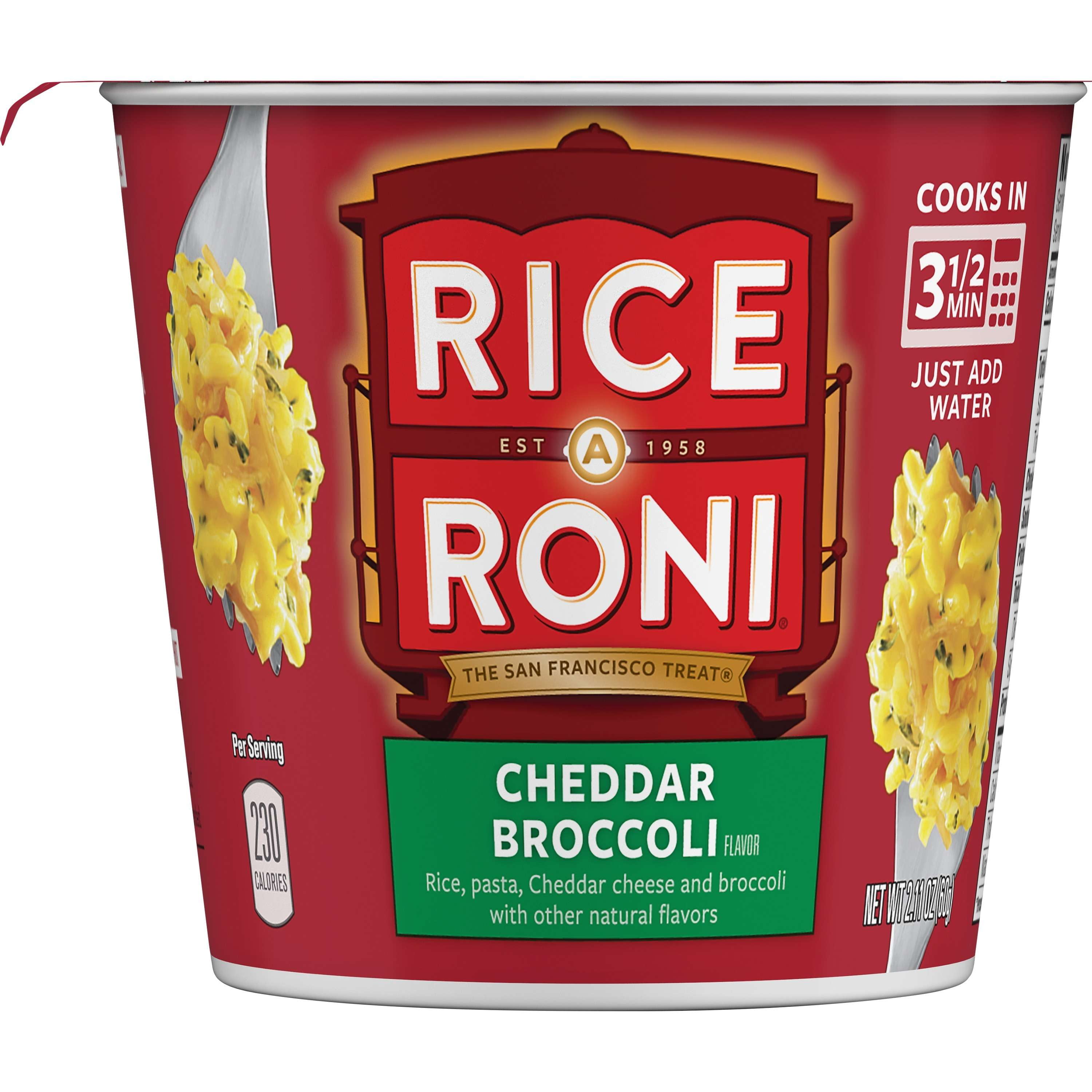 Rice-A-Roni A Roni Cheddar Broccoli Rice Cup - 2.11oz – BrickSeek