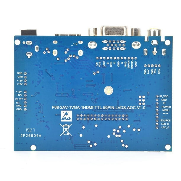 Placa controladora, placa controladora LCD invertida HDMI VGA 2AV Placa ...