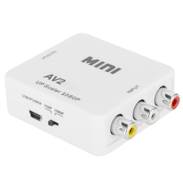 Convertidor de AV a HDMI de alta definición Transverter RCA a HDMI ...