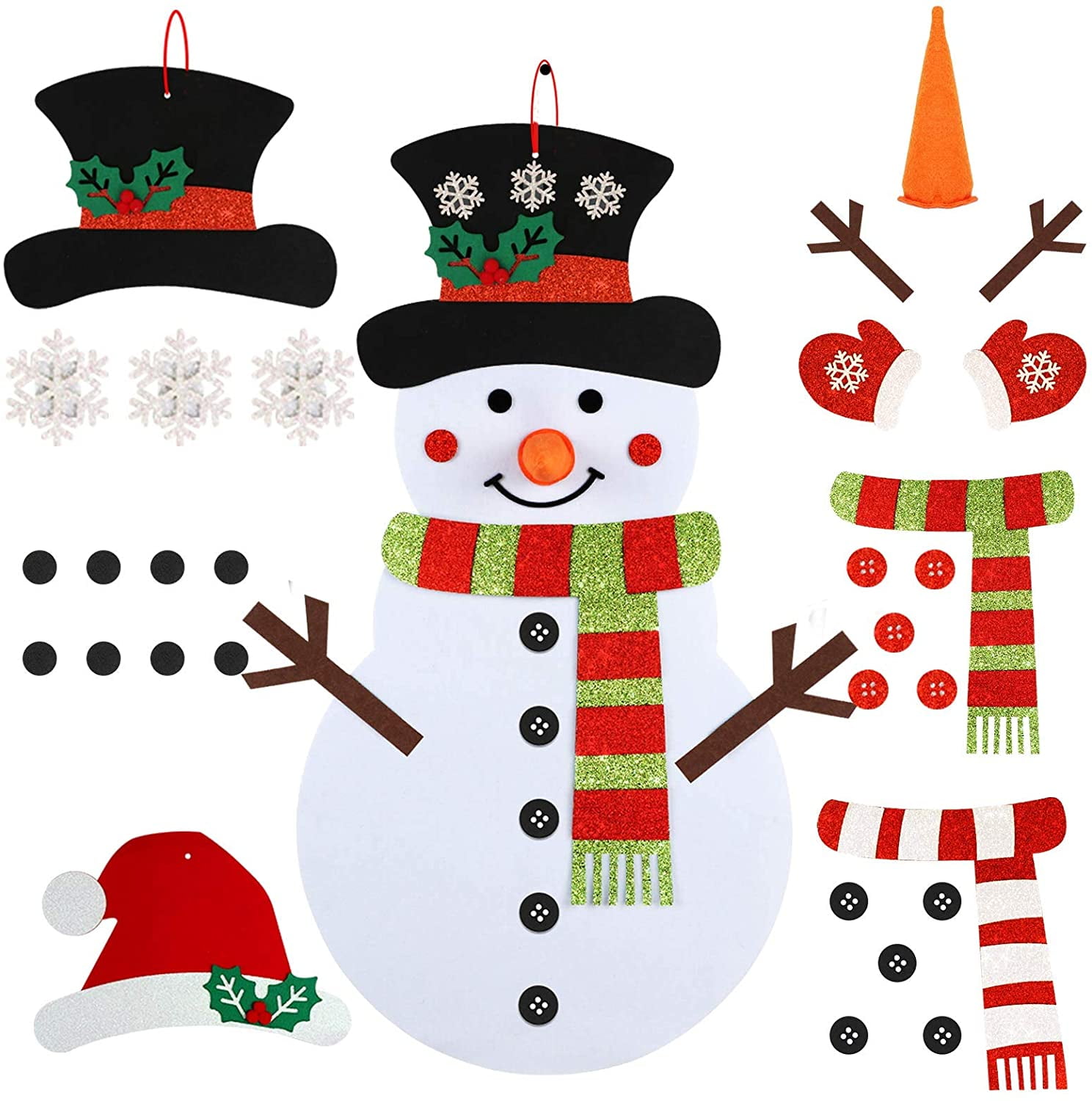 Other Assemblage Art & Collectibles Double Sided SNOWMAN Hanging ...