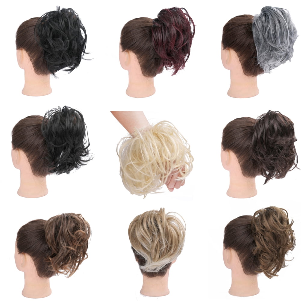 SPRING PARK Women Girls Thick Twist Braids Updo Bun Cover Clip in ...
