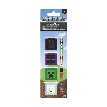 Minecraft Mobs 6-Pack Magnetic Bookmark Clips | Walmart Canada