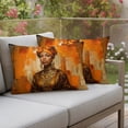 African Woman with Gold Jewelry Outdoor Pillow Covers Set of 2 Portrait ...