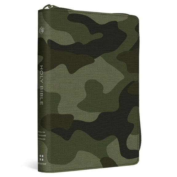 ESV Compact Bible (Canvas with Zipper, Camo Design), (Hardcover ...