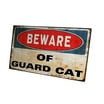 SignMission 8 x 12 in. Warning Decal - Beware of Guard Cat - Cats Lover ...