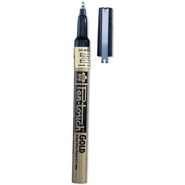 Sakura Pentouch Marker, Extra-Fine, Gold - Walmart.com