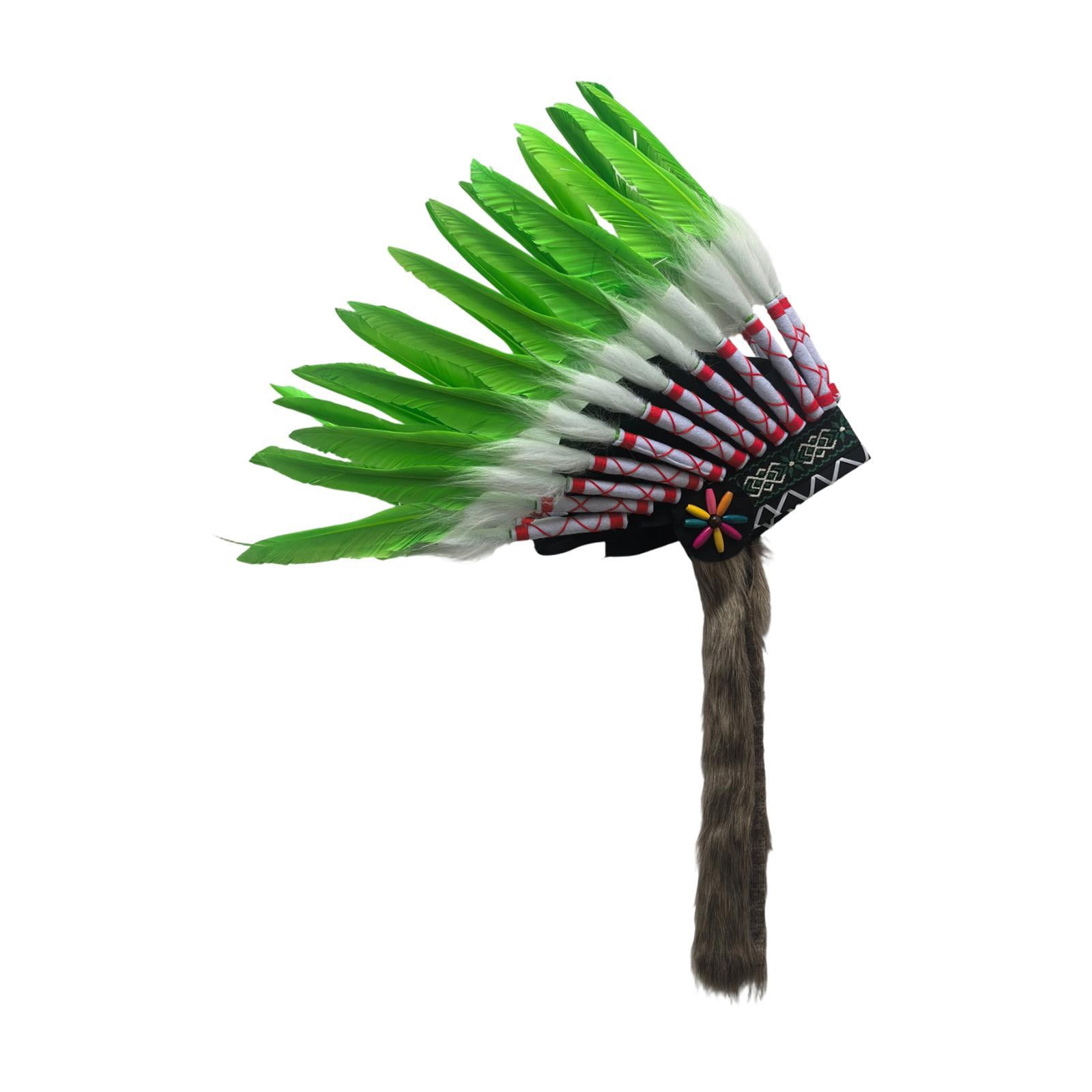 Tocado indio de plumas para hombres y mujeres, sombrero indio único ...