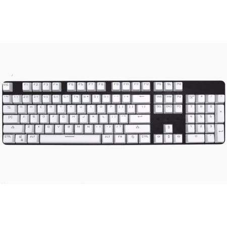 White Black Keycaps 150 Keys Doubleshot MSA Profile Custom Keycaps ...