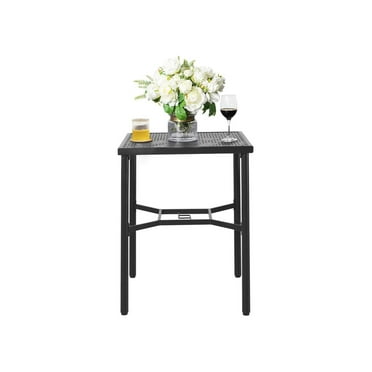 YeSayH Outdoor Bar Table, 37" Height Patio Pub Table with Waterproof ...