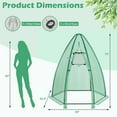 S AFSTAR Portable Mini Greenhouse, Garden Greenhouse W/ All-Weather PE ...