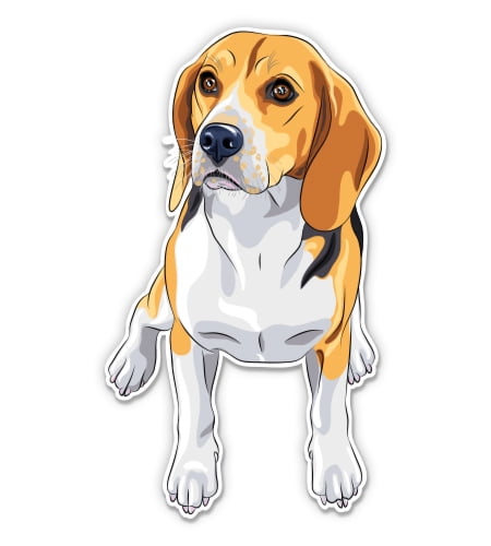 Beagle - 5" Vinyl Sticker - For Car Laptop I-Pad - Waterproof Decal ...