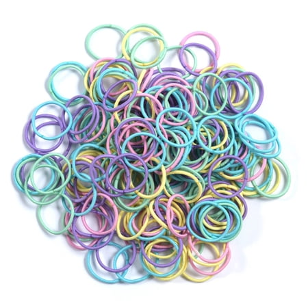 Small Hair Elastics for Girls, Soft and Comfy Rubber Bands, 100 PCS ...