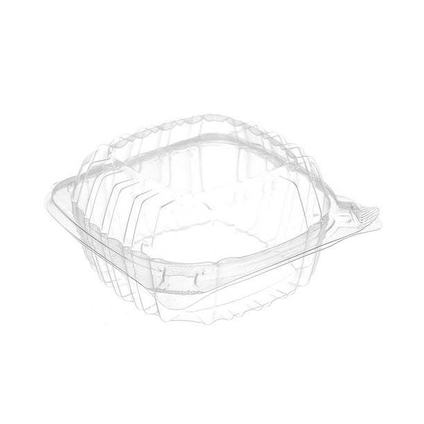 [150 Pack] 6x6 Clear Plastic Clam Shell Take Out Food Container - Take ...
