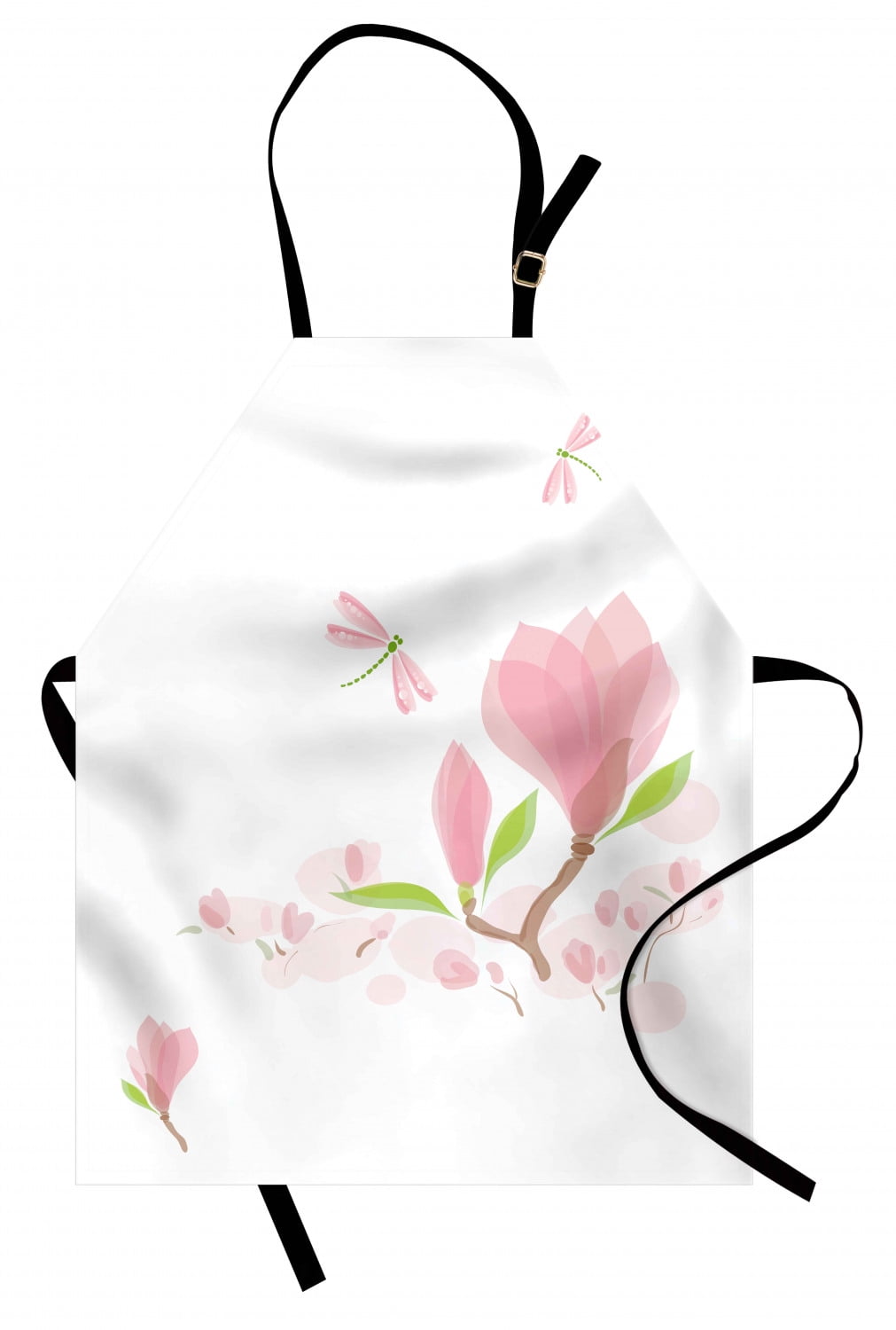 Dragonfly Apron Magnolia Branches and Leaves in Soft Tones Romance in ...