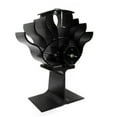 6-Blade Heat Powered Stove Fan for Wood Friendly Larger Air Flow Home ...
