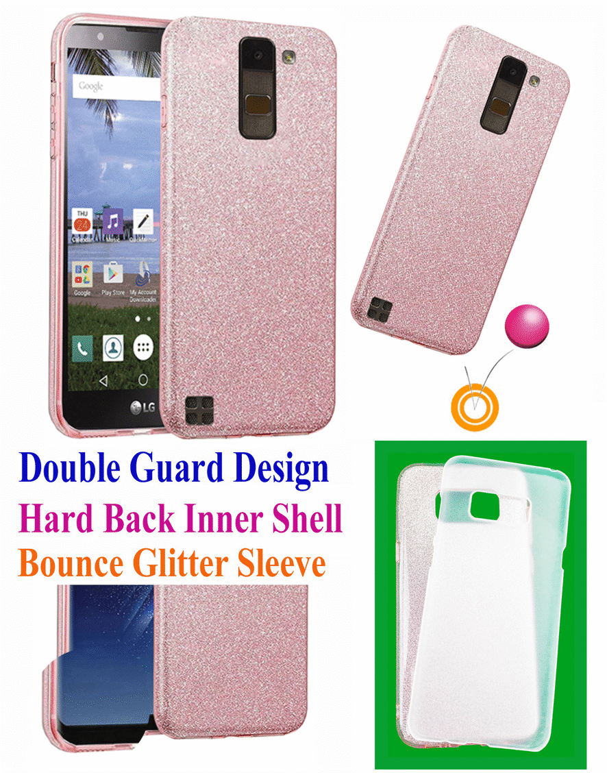 for 5.7" LG Stylo 2 - 2 V - 2 PLUS Case Phone Case Double Guard Glitter ...