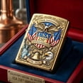 2PCs United States 250th Anniversary Lighter,2D Refillable Flip-Top ...