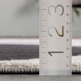 Well Woven Hilda Blush Pink Modern Geometric Circles Boxes Area Rug (9 ...