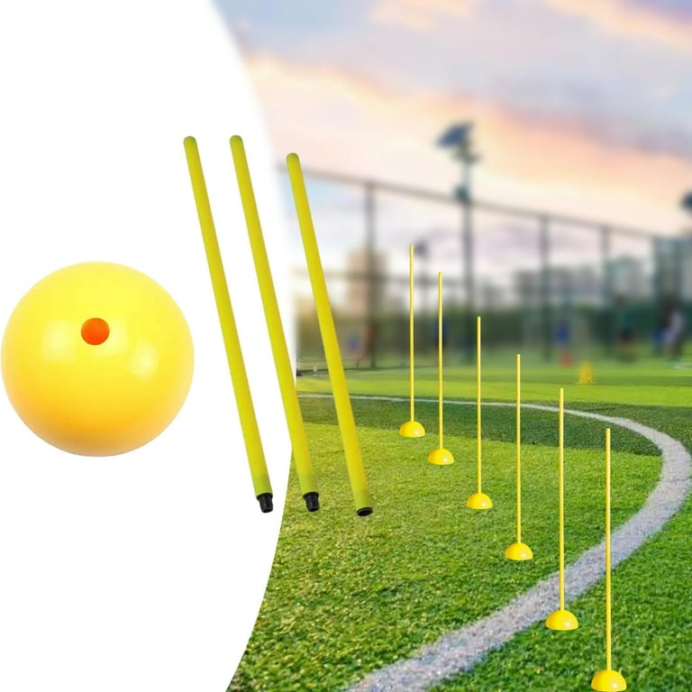 Agility Training Poles Slalom Poles With Base ASENVER Soccer Agility ...