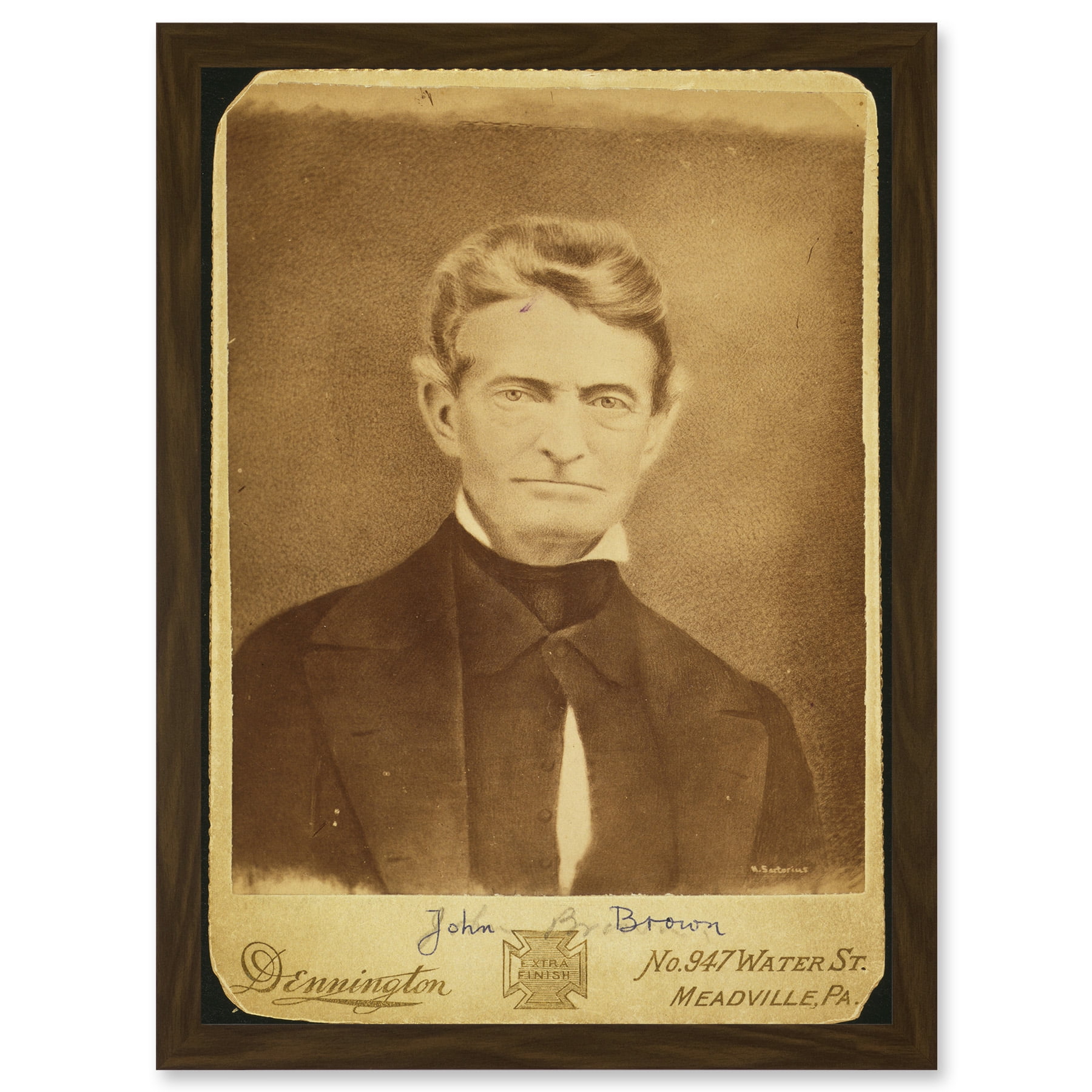 Paintings Portrait John Brown Abolitionist Slavery USA Artwork Framed ...