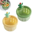 Cactus Kitchen Sink Drain Strainer, ABS Food Catcher with Press Button ...