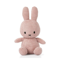 Miffy the Bunny Cute Kids Plushie Animal, Off-White Corduroy Stuffed ...