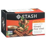 Stash Decaf Ginger Fire Chai Herbal Tea Bags, 18 Ct, 1.2 oz - Walmart.com