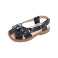 Little Girls School Sandals, Closed Toe Floral Shoes for Classroom and ...