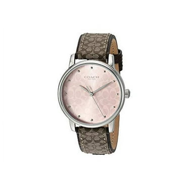 Coach Women's Grand, Stainless Steel Quartz Watch with Black Dial and ...
