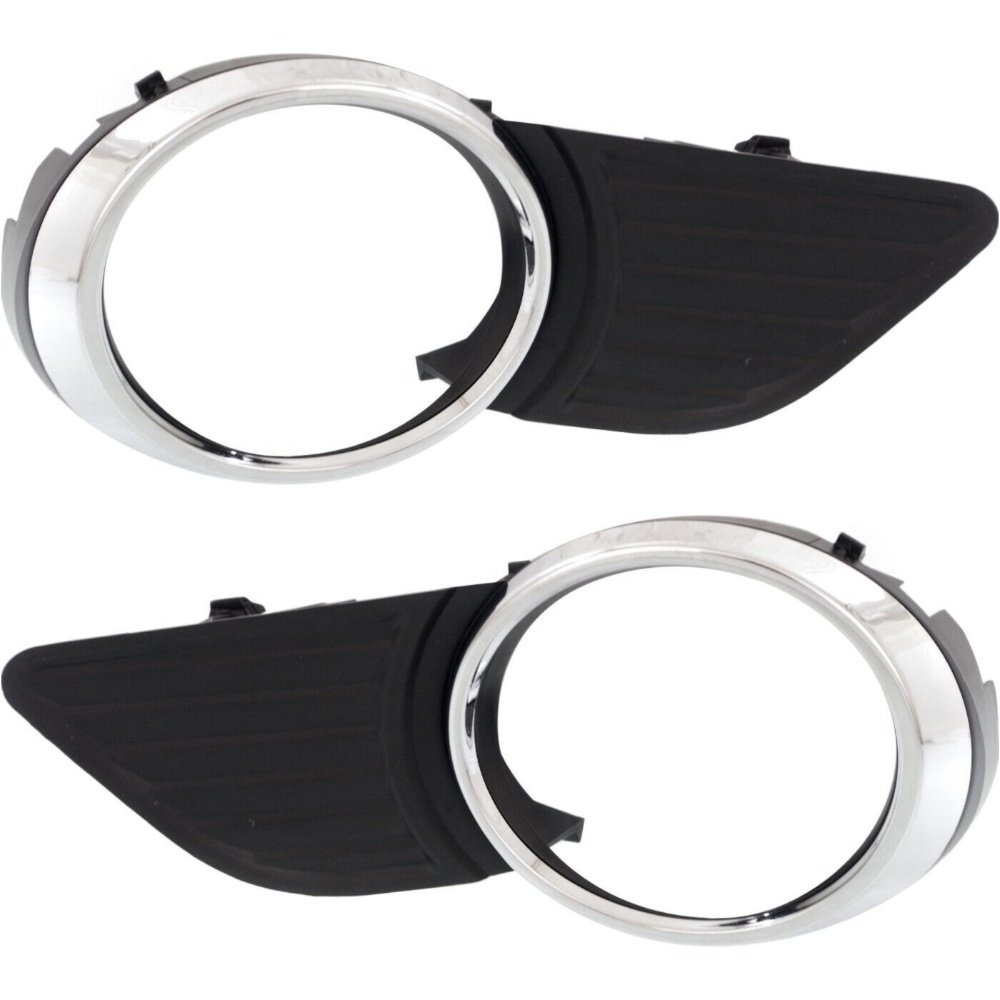 Fog Light Trim Set For Toyota 2011-2017 Sienna Left & Right Black and ...