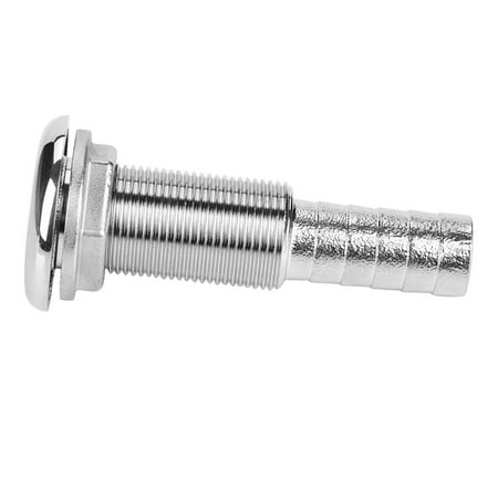 Stainless Steel Thru-Hull Fitting Hose Barb Marine Barbed Drain Boat ...