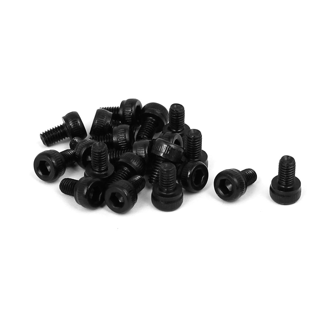 M3 x 5mm Alloy Steel 12.9 Grade Fully Thread Hex Socket Head Cap Screw ...