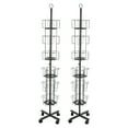 Black Iron 360° Rotating Greeting Card Rack, Display Stand Spinning ...