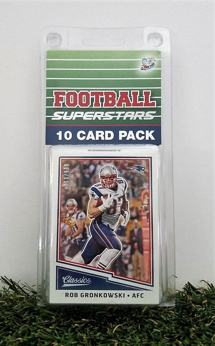 Rob Gronkowski- (10) Card Pack NFL Football Superstar Rob Gronkowski ...