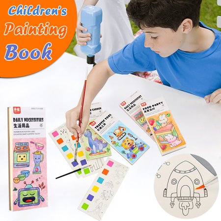 Toys & Games Pocket Watercolor Painting Book, Watercolor Painting Book ...