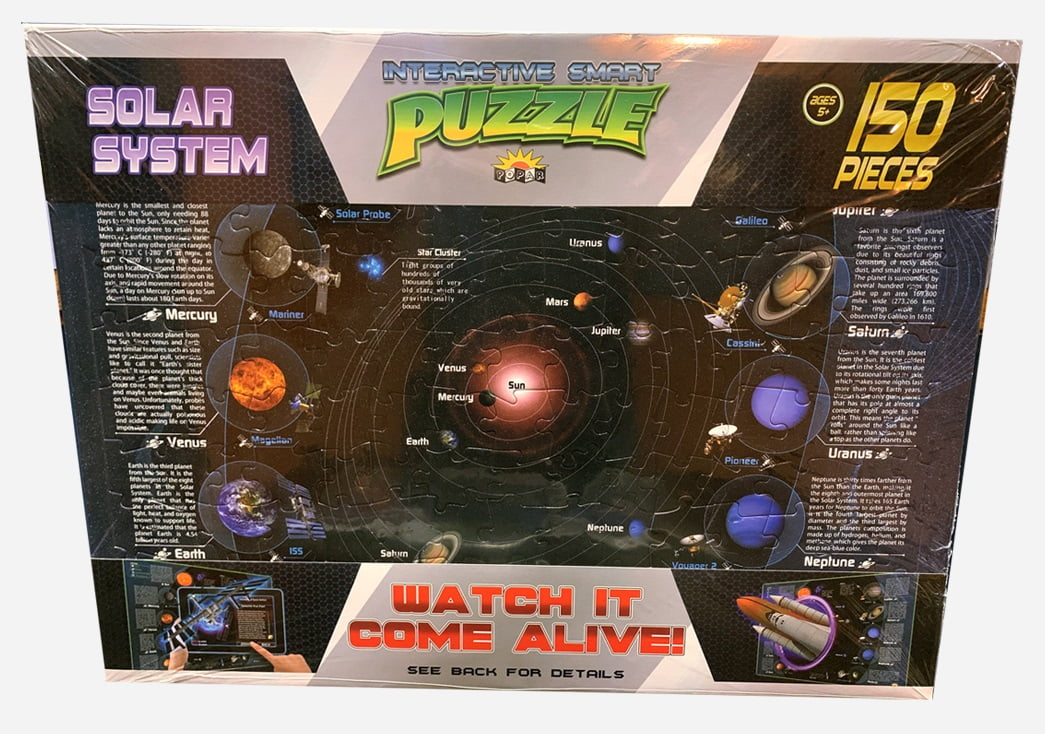 Solar System Interactive Puzzle With 4D Educational App - 150 Pieces ...