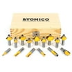 Yonico 5 Bit Bullnose Router Bit Set C3 Carbide 1/2" Shank- 13515 ...