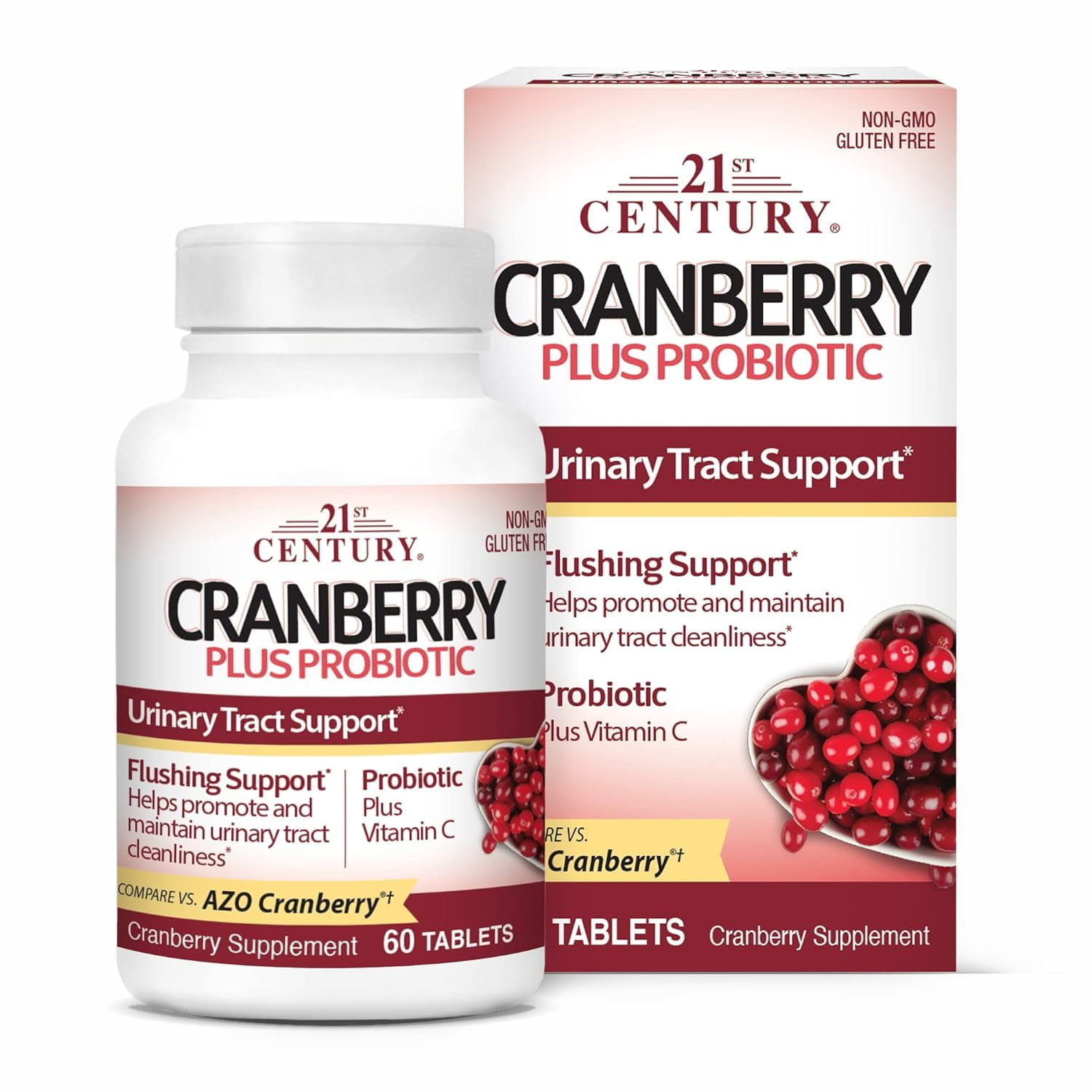 Suplemento 21st Century Cranberry + Probiótico 60 tabletas | Walmart en ...